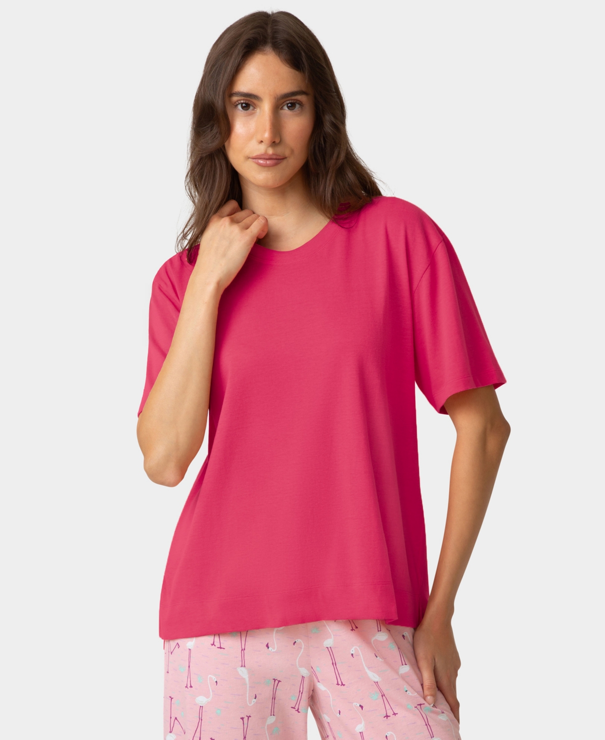 Click here for Hue Womens Short-Sleeve Cotton Candied Boxy Pajama... prices