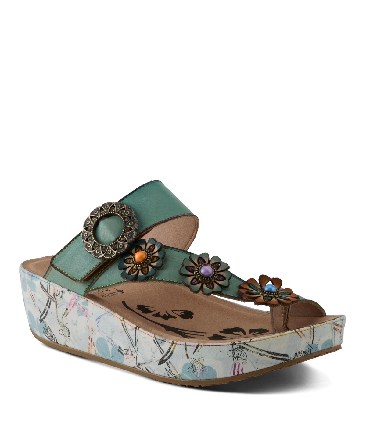 Click here for LArtiste womens Spring Step Blissbloom - Mint gree... prices