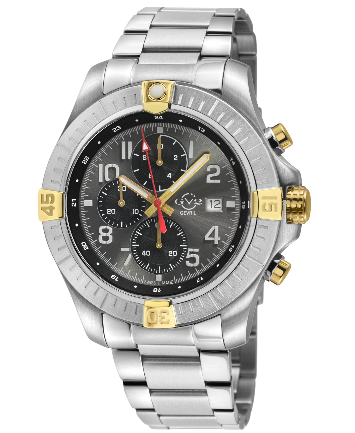 Click here for GV2 by Gevril Mens T38 Swiss Quartz Bracelet Watch prices