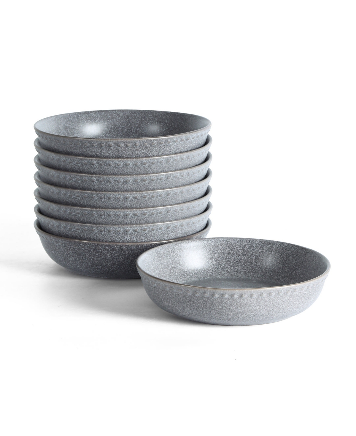 Click here for Stone Lain Comet Pasta Bowls  Set of 8 - Gray prices