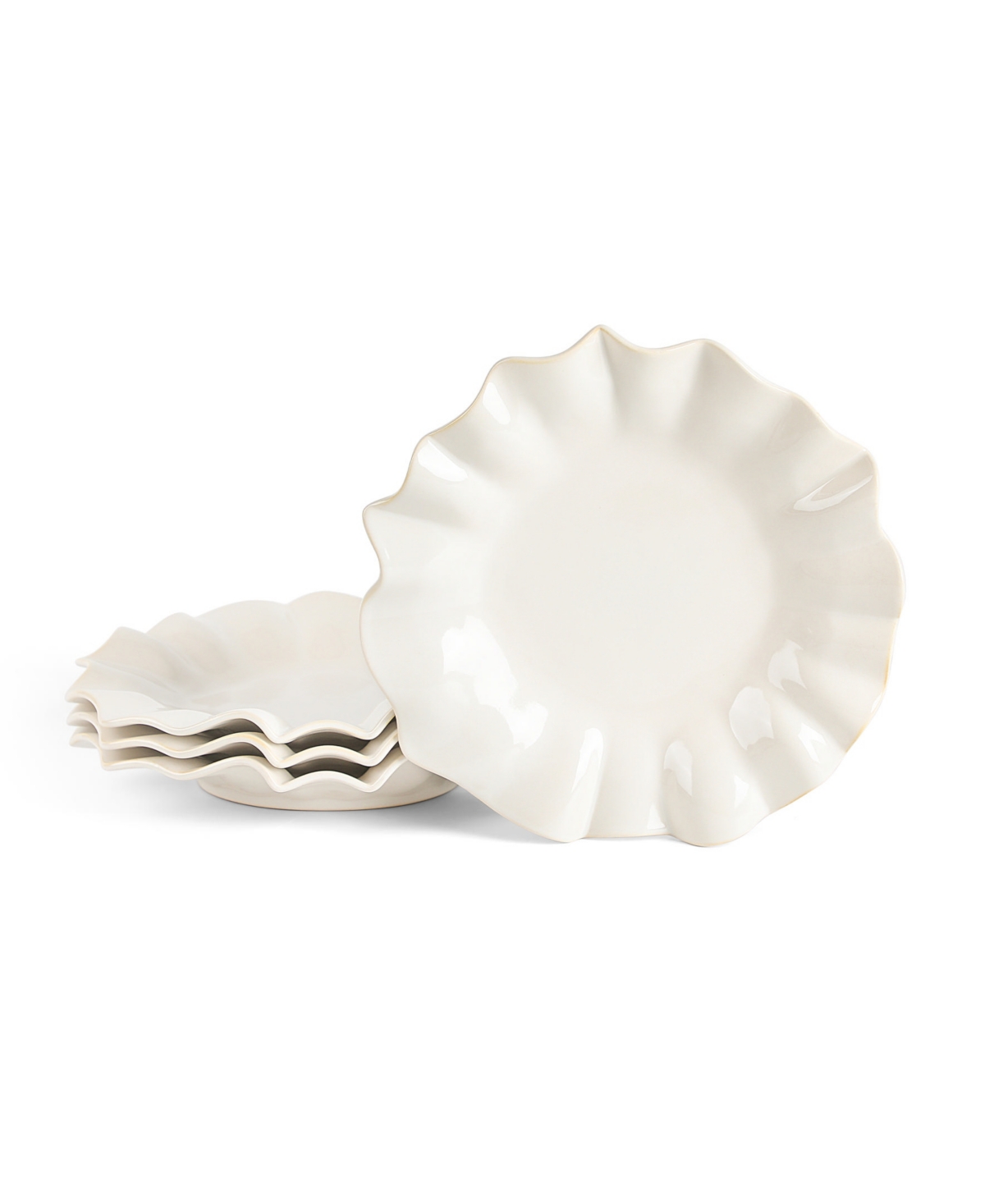 Click here for Marchesa Lotus Dinner Plates  Set of 4 - White prices