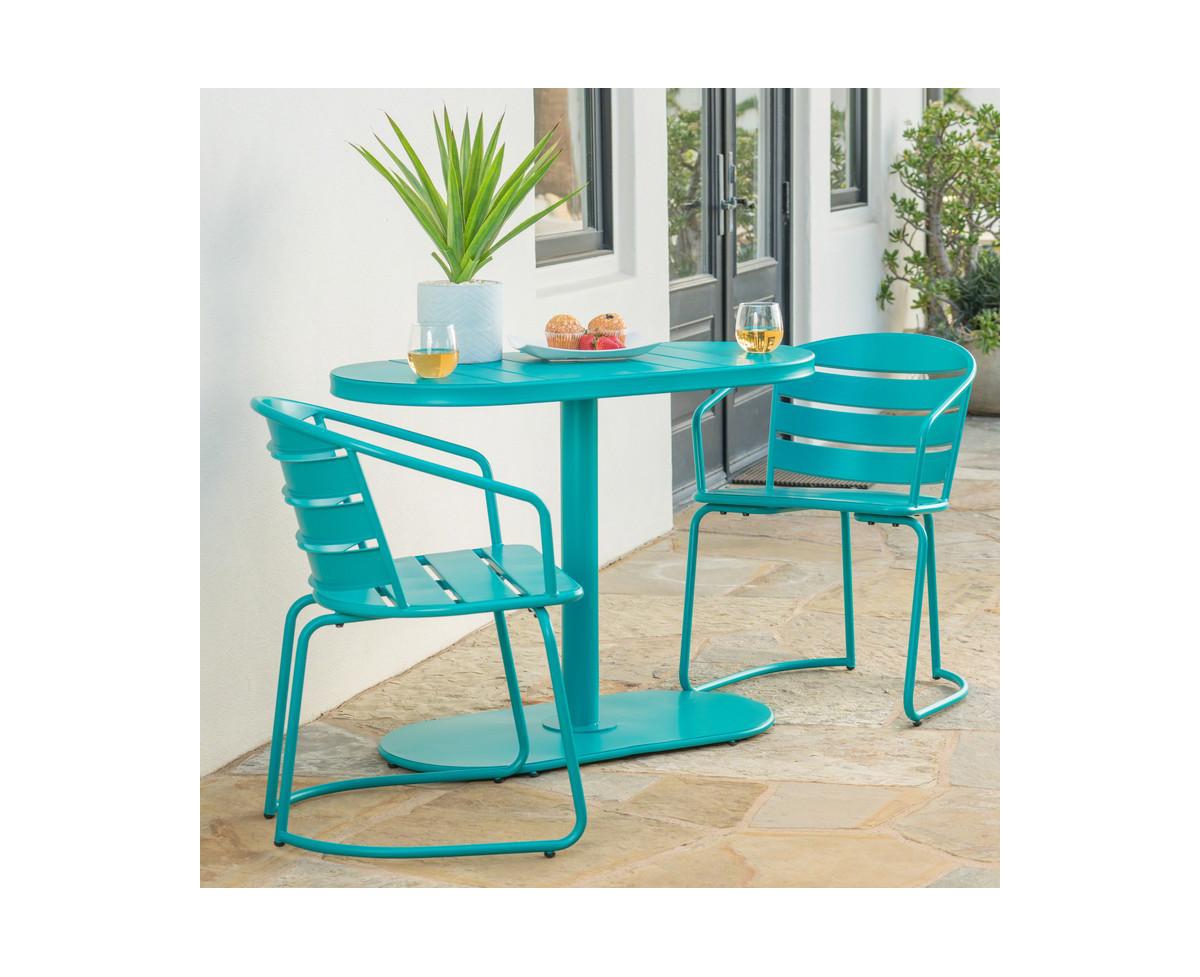Click here for Sumyeg 3-Piece Retro Modern Outdoor Bistro Set wit... prices