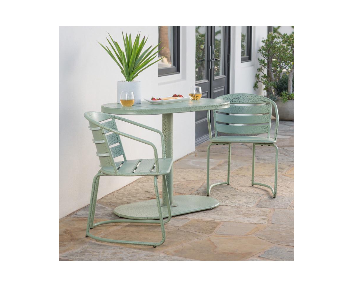 Click here for Sumyeg 3-Piece Retro Modern Outdoor Bistro Set wit... prices