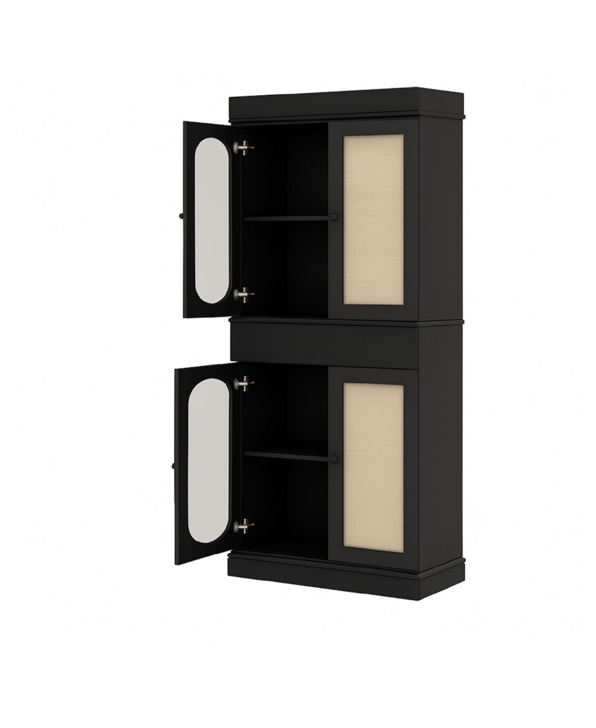 Click here for gaomon Rattan Kitchen Pantry Cabinet with Doors an... prices