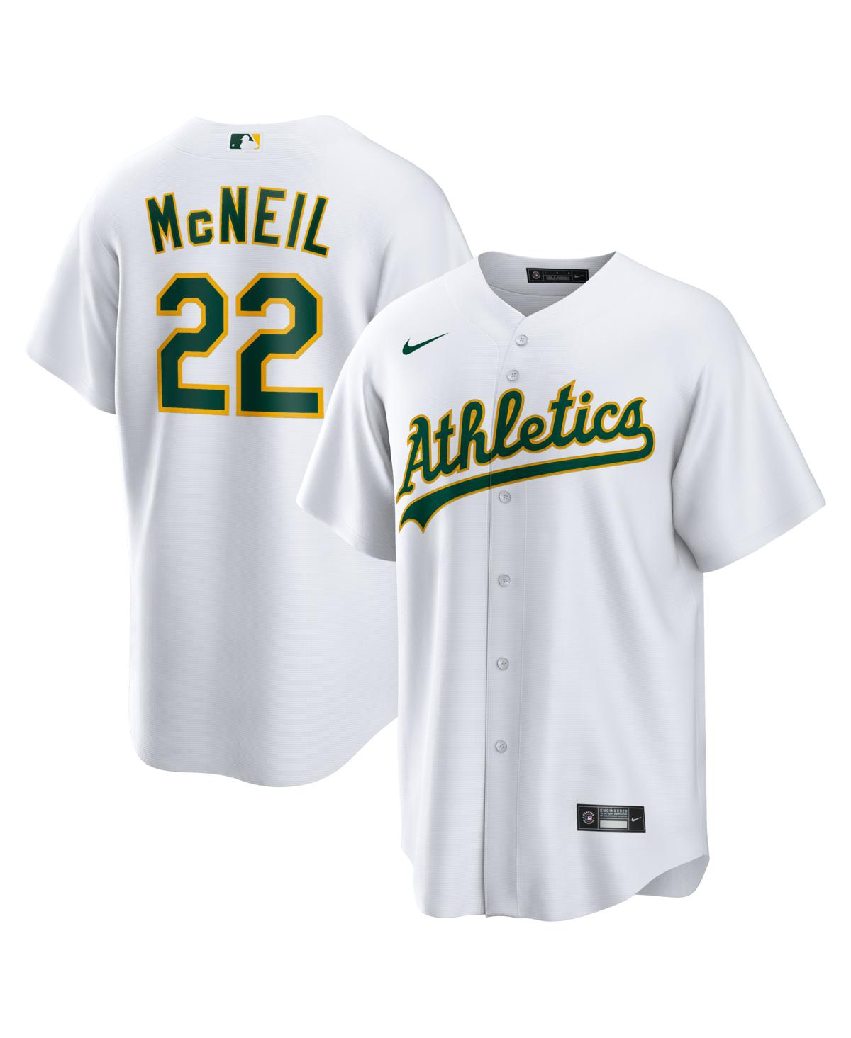 Click here for Nike Mens Jeff McNeil White Athletics Home Replica... prices