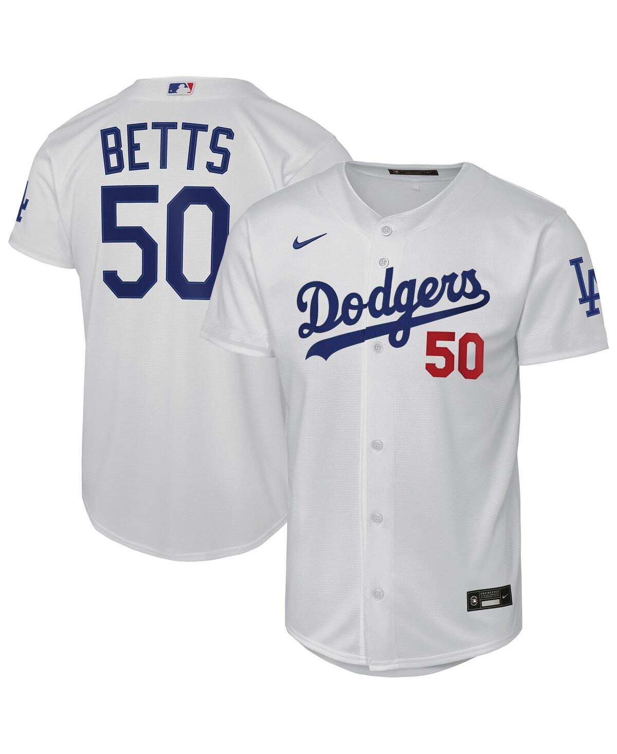 Click here for Nike Big Boys and Girls Mookie Betts White Los Ang... prices