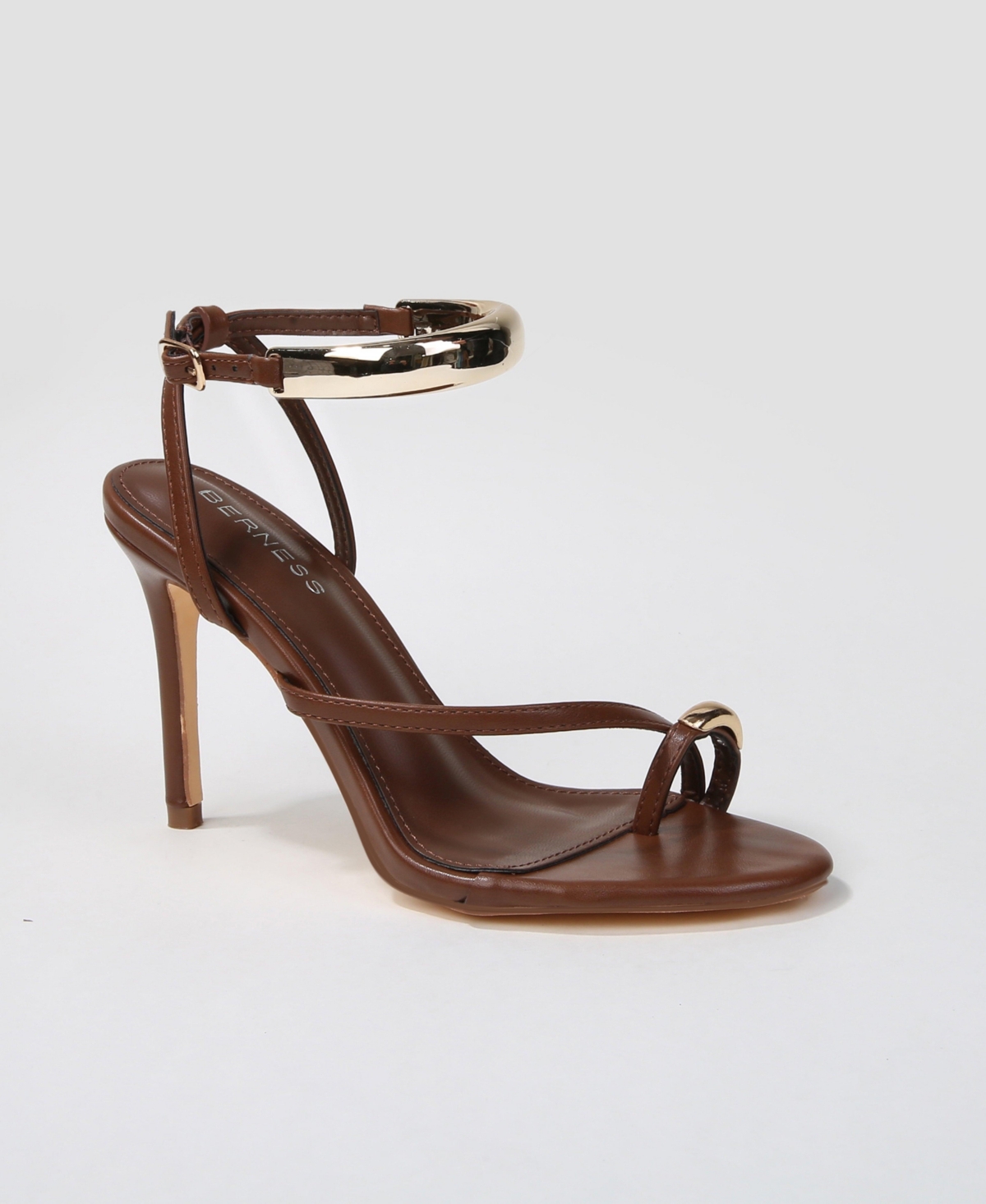 Click here for Berness Womens Harmonie Heeled Sandals - Brown prices