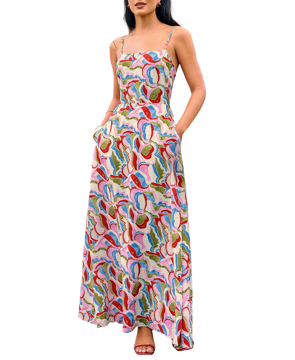 Click here for Cupshe Womens Virtual Paradise Abstract Maxi Beach... prices
