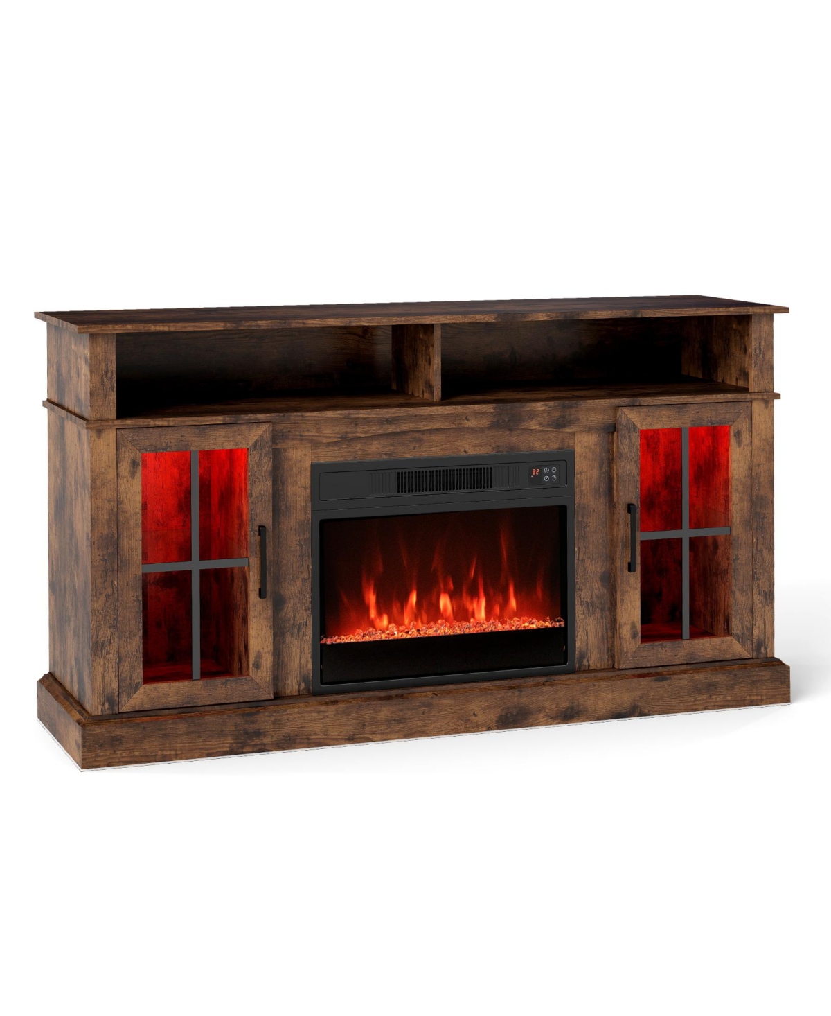 Click here for Sugift 58 Inch Fireplace Tv Stand with Led Lights... prices
