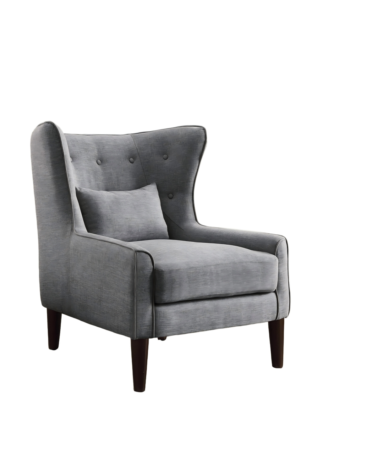 Click here for Boyel Living Classic Wingback Linen Chair with But... prices