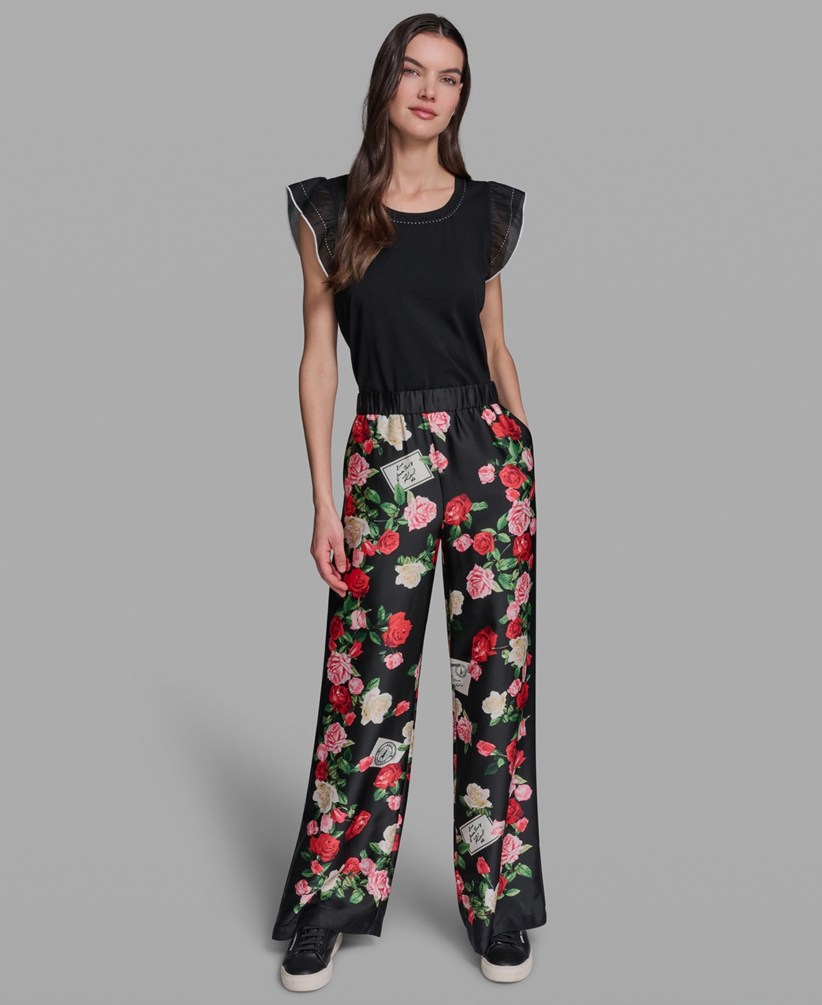 Click here for Karl Lagerfeld Paris Petite Mid-Rise Soft Printed... prices