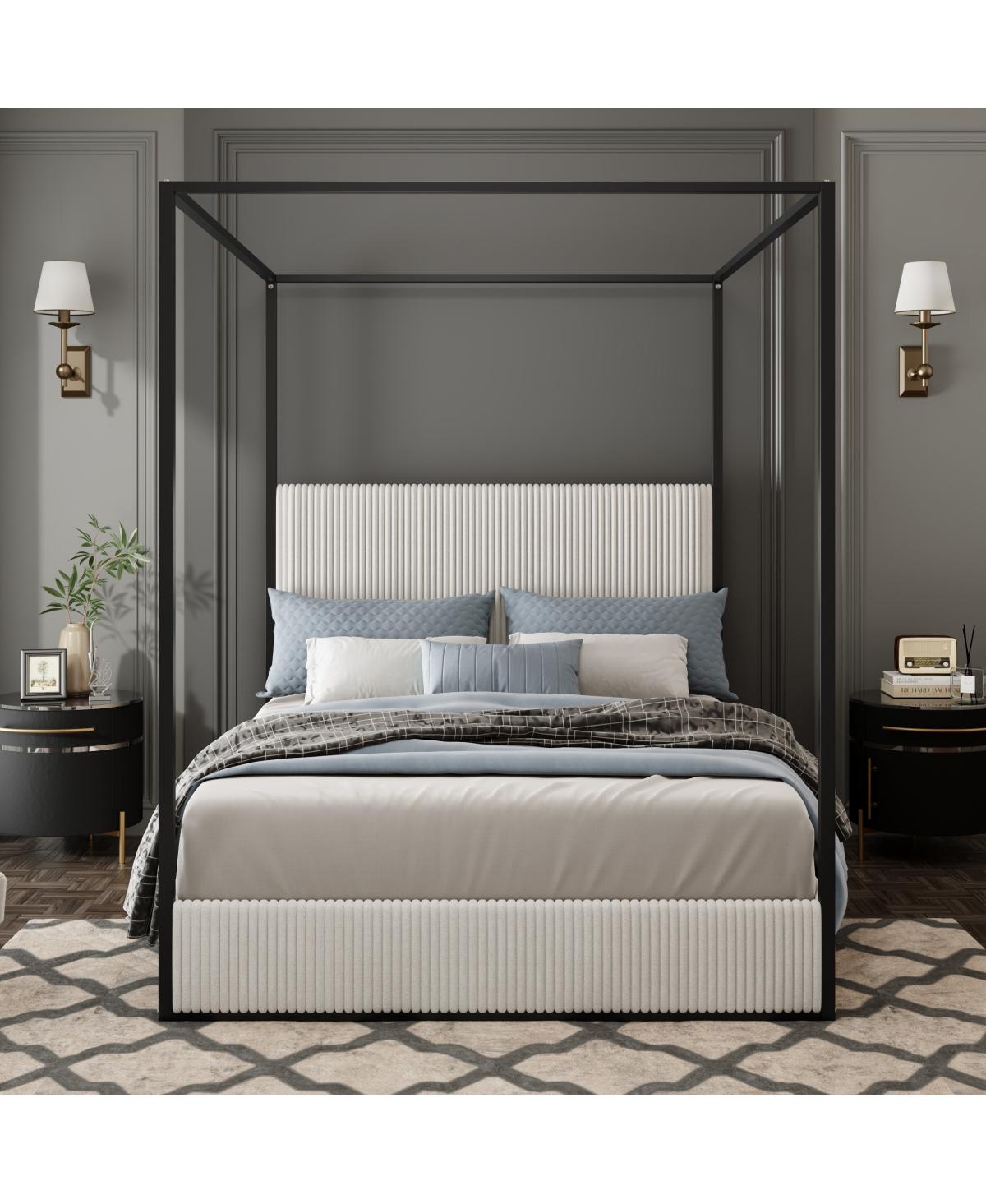 Click here for Streamdale Furniture Luxury Metal Canopy Bed  King... prices