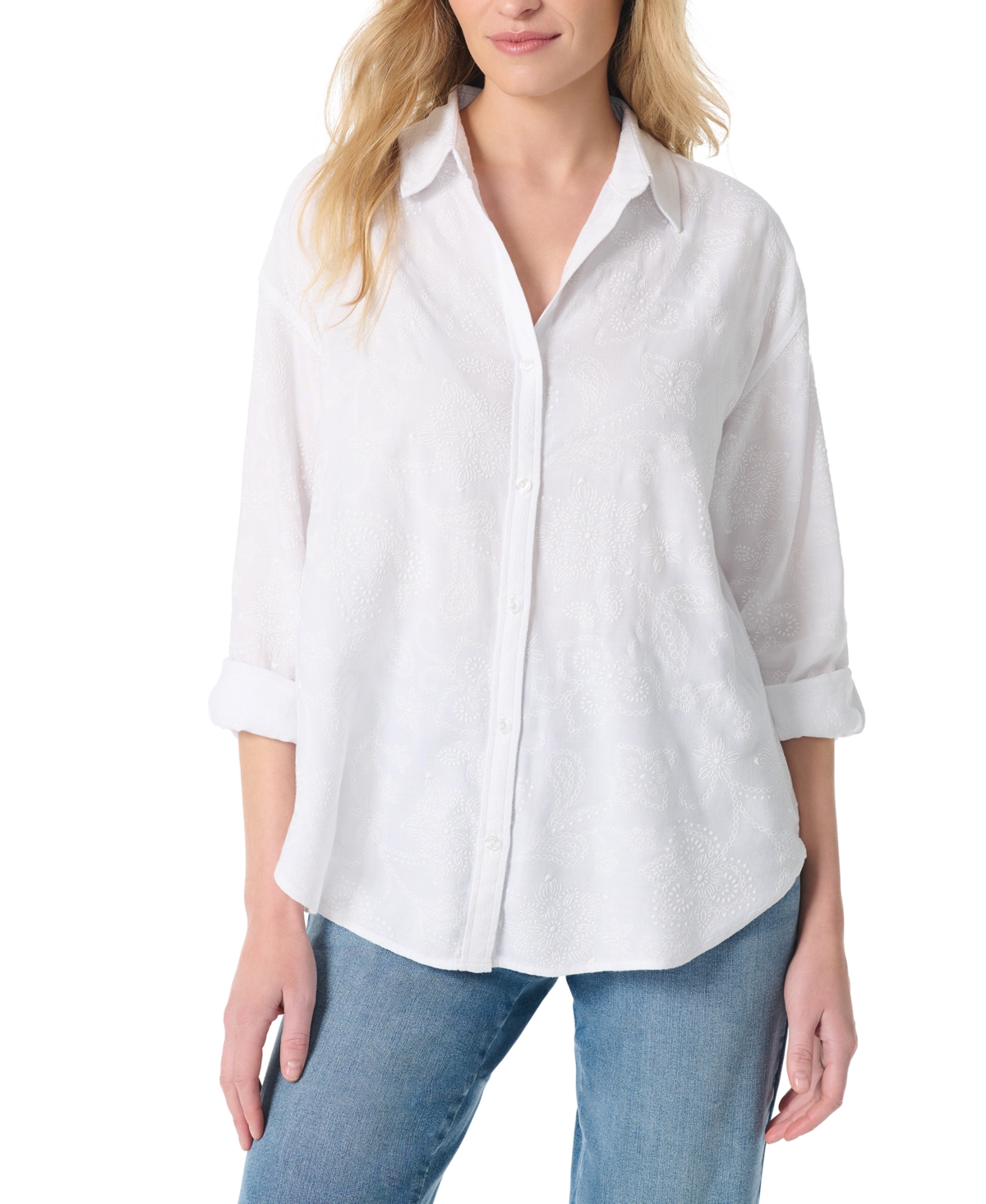 Click here for Gloria Vanderbilt Womens Button-Front Shirt - Vint... prices