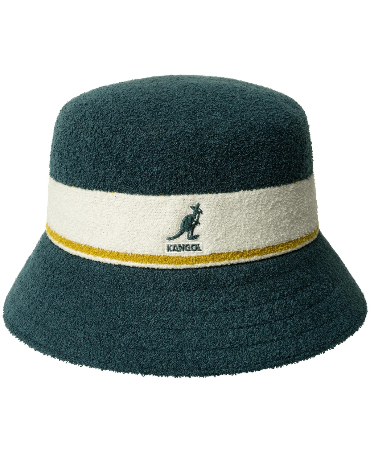 Click here for Kangol Mens Bermuda Stripe Bucket Bucket Hat - Cel... prices