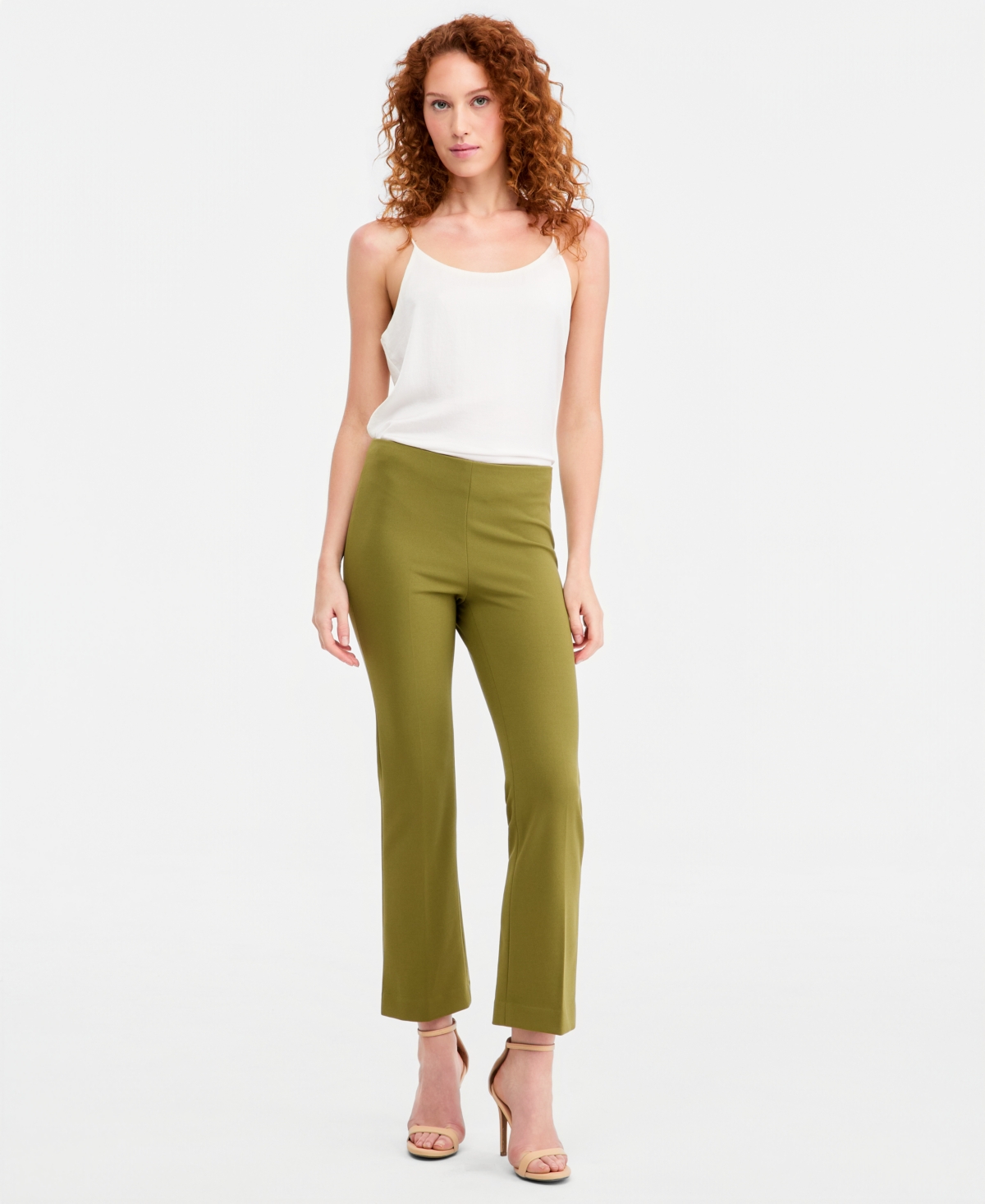 Click here for Anne Klein Womens Pull-On Kick-Flare Ankle Pants -... prices