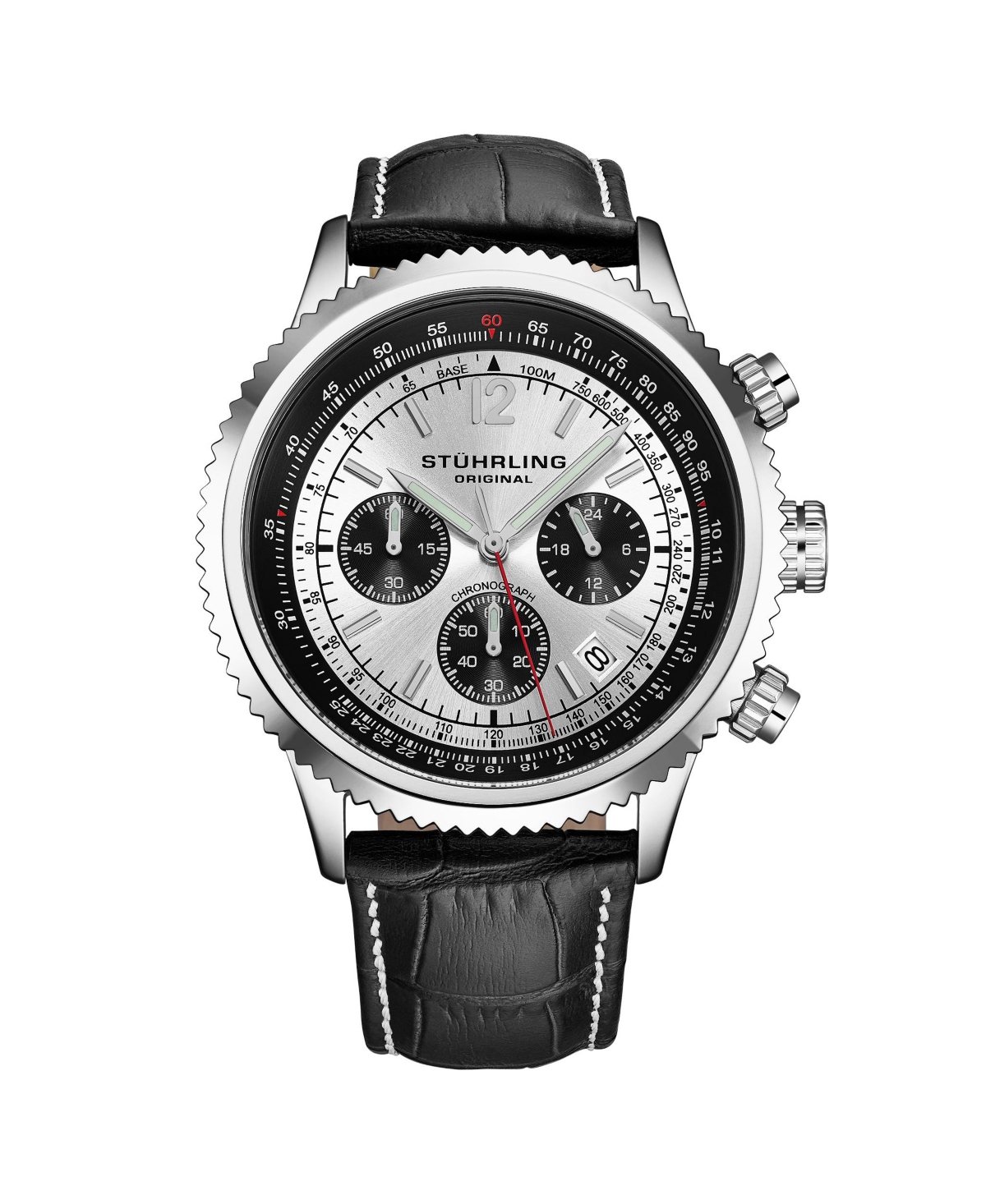 Click here for Stuhrling - Mens Turbine Chronograph - Silver prices