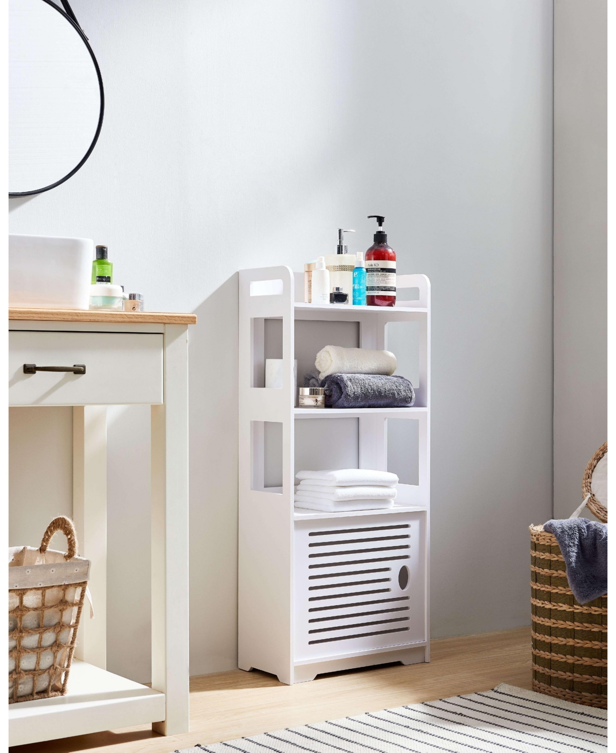 Click here for Kings Brand Furniture Bathroom Cabinet - White prices