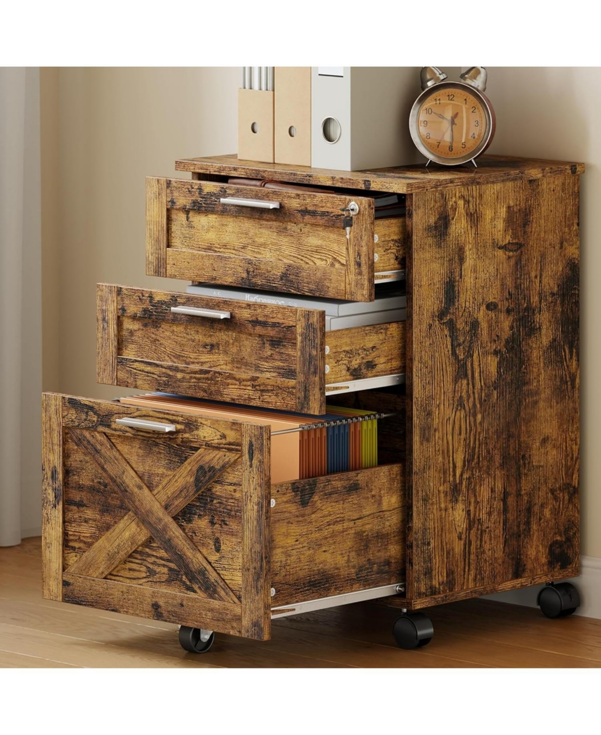 Click here for gaomon Mobile File Cabinet with 3 Drawers and Lock... prices