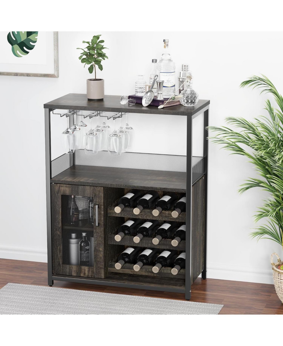 Click here for gaomon 3-Tier Wine Bar Cabinet Buffet  Removable W... prices