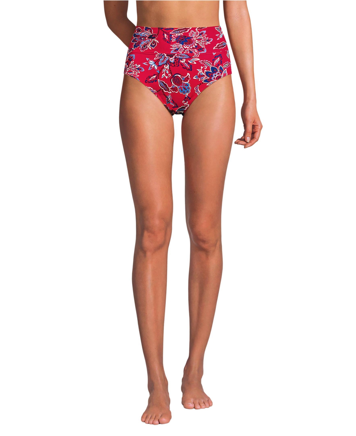 Click here for Lands End Womens Pinchless High Waisted Bikini Bot... prices