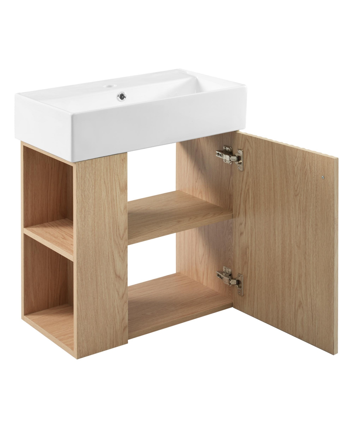 Click here for Casainc 21.6 Floating Bathroom Vanity with Ceramic... prices