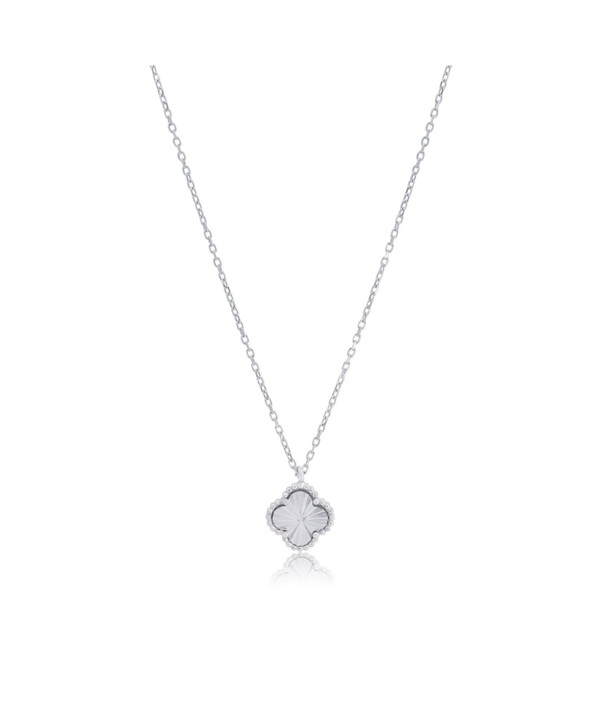Click here for The Lovery Silver Clover Necklace - Silver prices