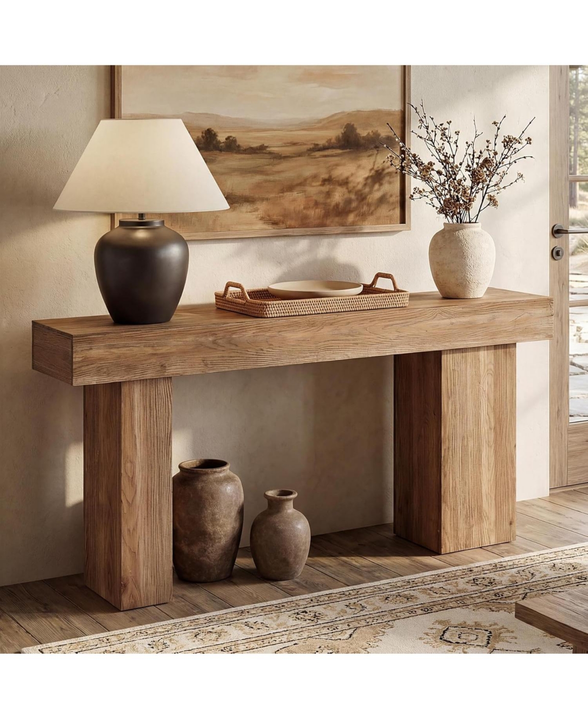 Click here for Tribesigns Solid Wood Console Table  63-Inch Farmh... prices