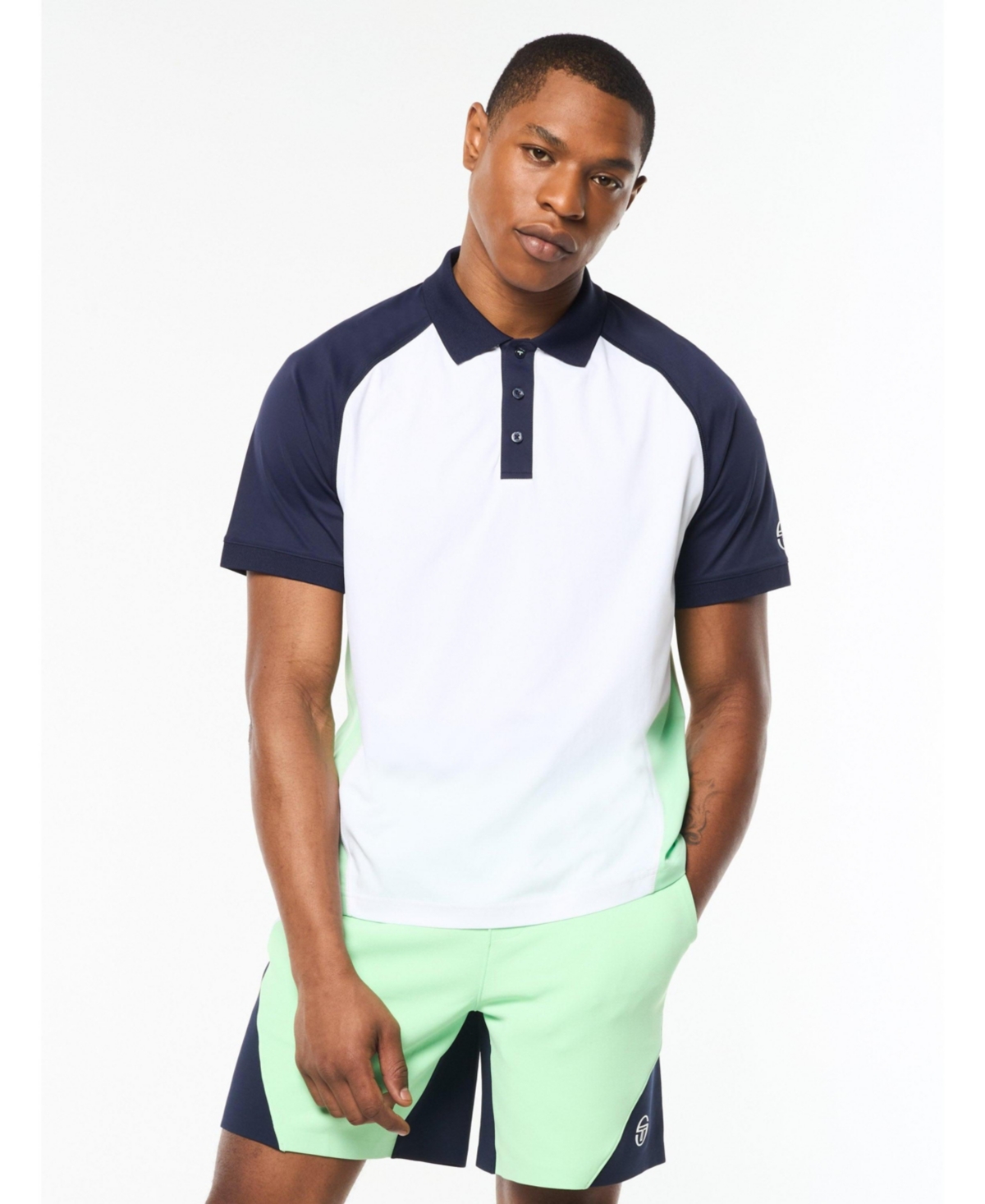 Click here for Sergio Tacchini Mens Pagia Court Polo - Green ash prices