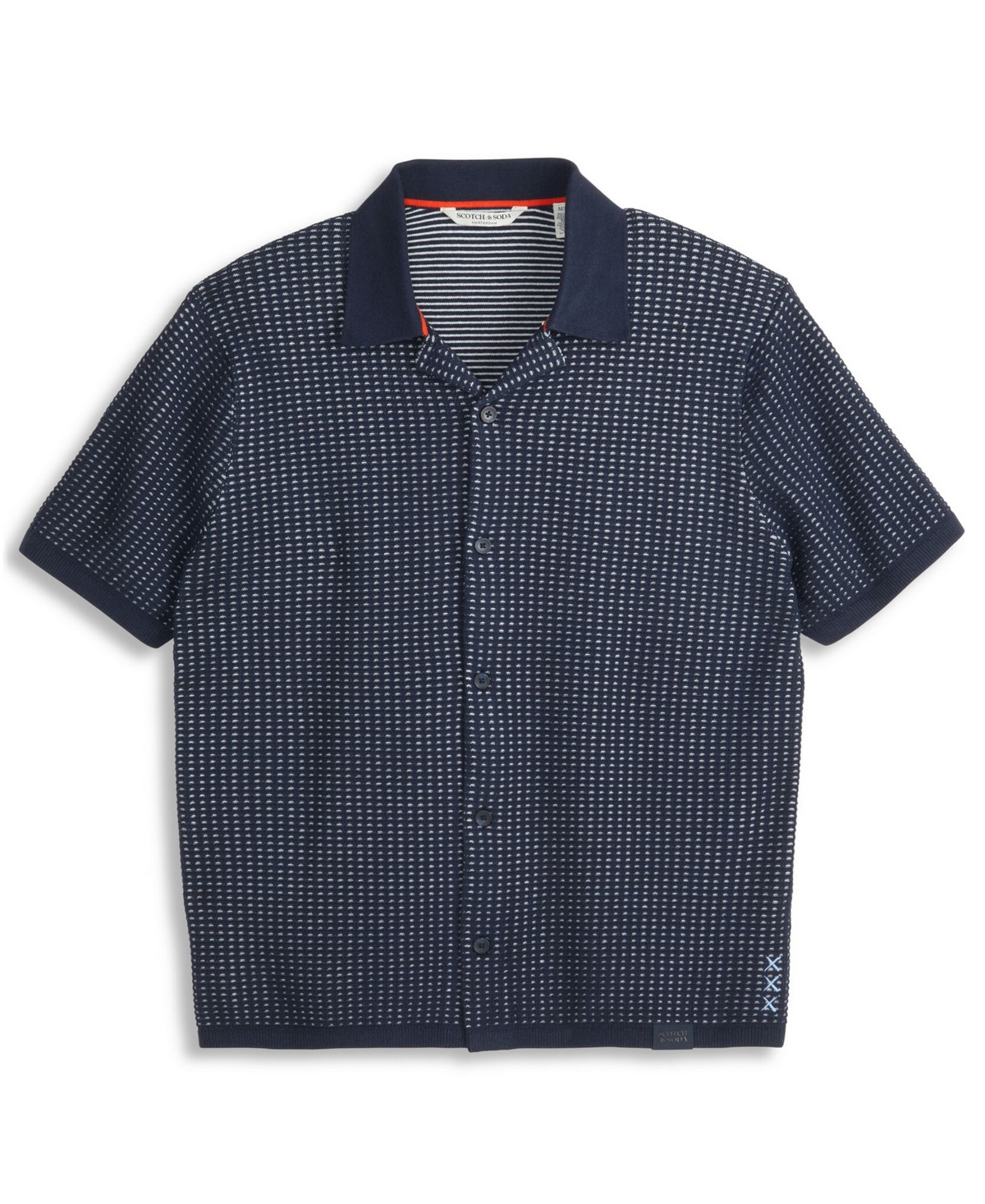 Click here for Scotch & Soda Mens Collared Button-Front Sweater -... prices