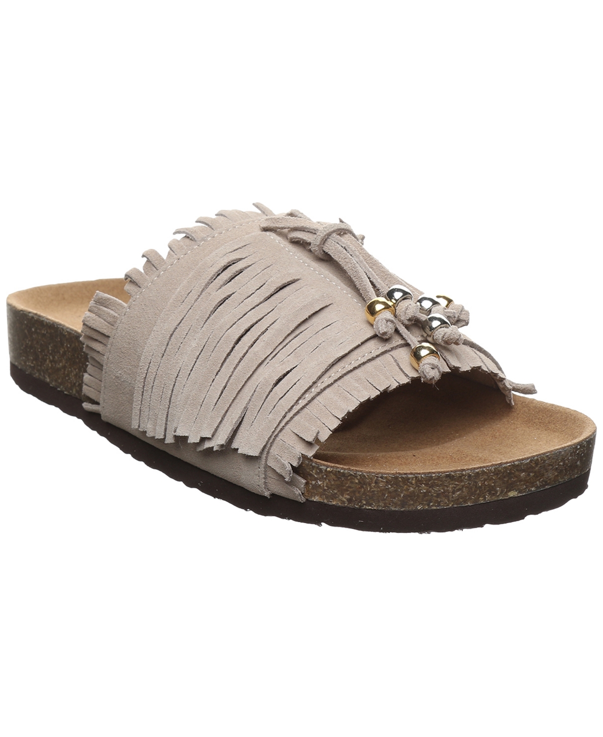 Click here for Bearpaw Womens Perla Slip-On Sandals - Mushroom prices