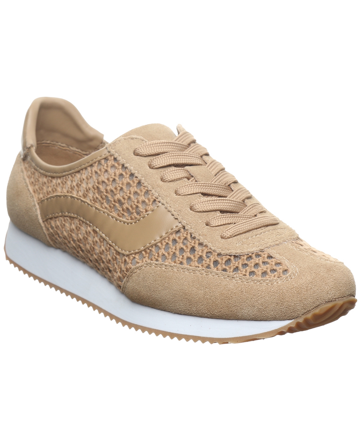 Click here for Bearpaw Womens Vienna Lace-Up Sneakers - Toffee prices