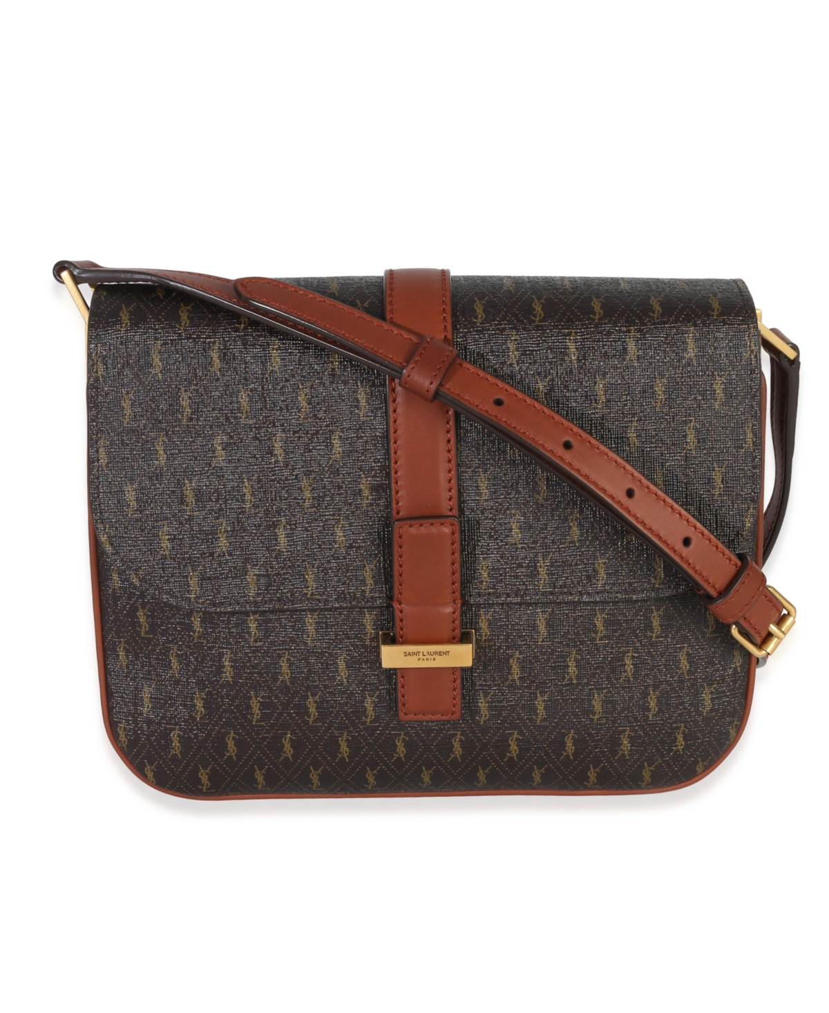 Click here for Pre-Owned Saint Laurent Brown Canvas Le Monogramme... prices