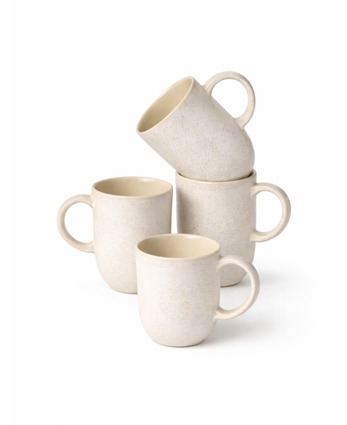 Click here for Porto Brasil Stoneware Coup Mugs  Set of 4 - Latte prices
