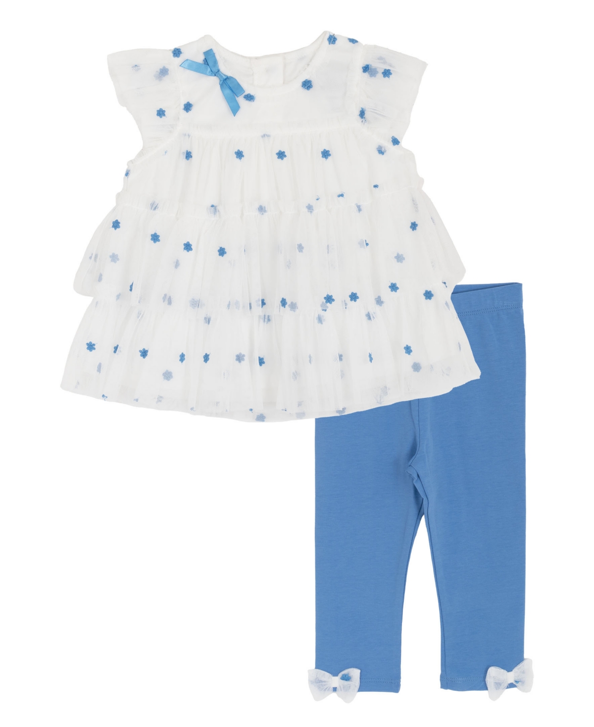 Click here for Rare Editions Baby Girls Flutter Sleeve Top and Le... prices