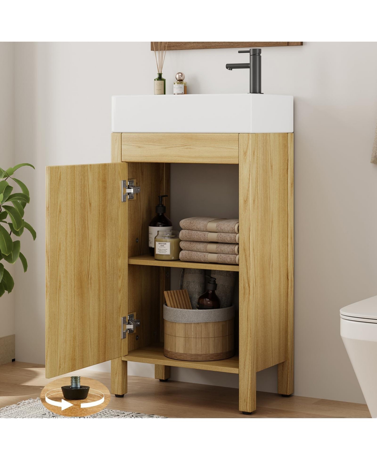 Click here for homfan 30 Bathroom Vanity with Sink  Freestanding... prices