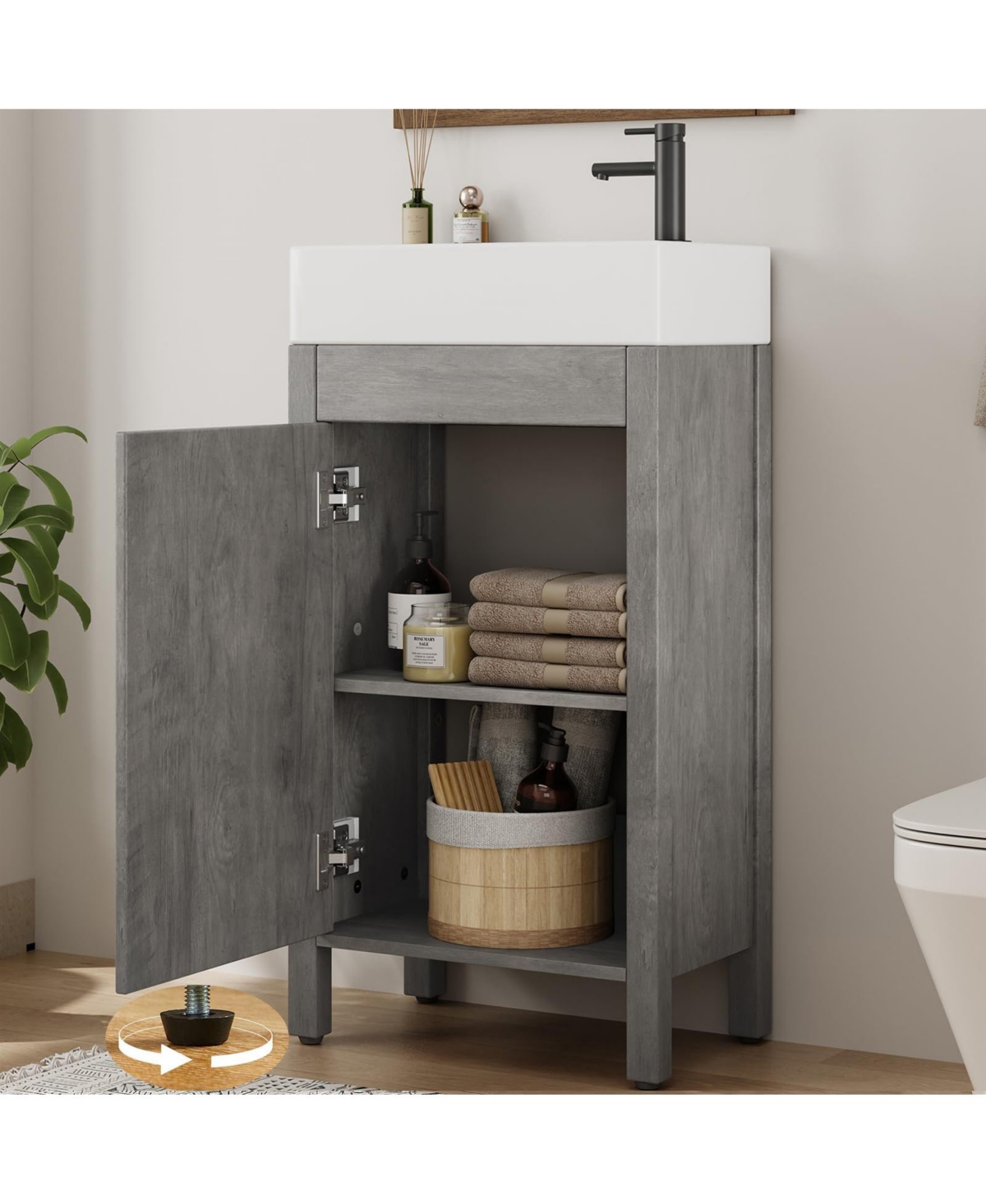 Click here for homfan 30 Bathroom Vanity with Sink  Freestanding... prices