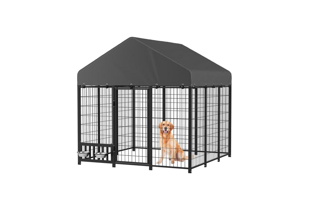 Click here for Aecojoy Heavy Duty Outdoor Dog Kennel  6x6 Steel C... prices