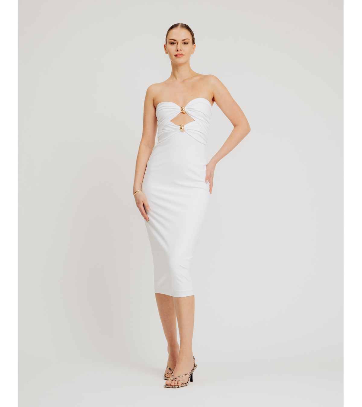 Click here for Torn By Ronny Kobo Womens Sandrine Dress - Ivory prices