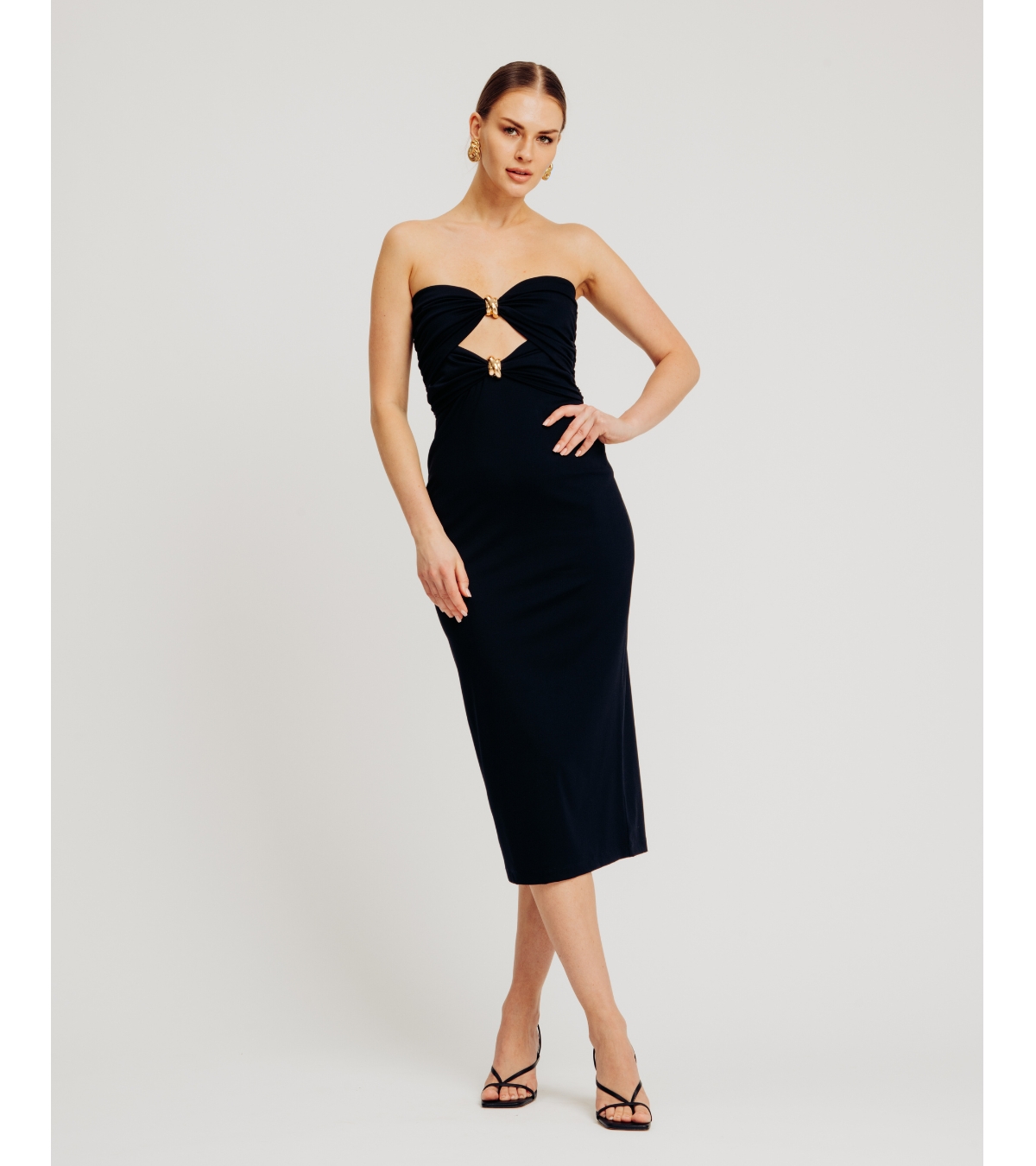 Click here for Torn By Ronny Kobo Womens Sandrine Dress - Black prices