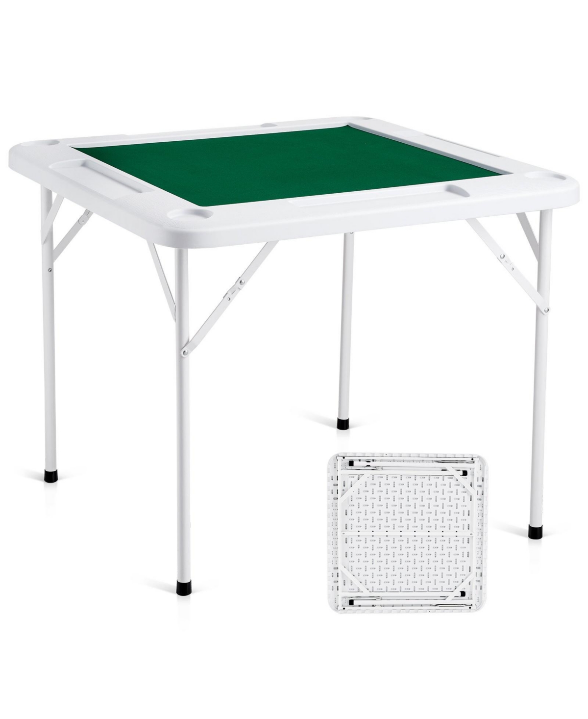Click here for Mecale 35.4 Square Folding Mahjong Table for 4 Pla... prices