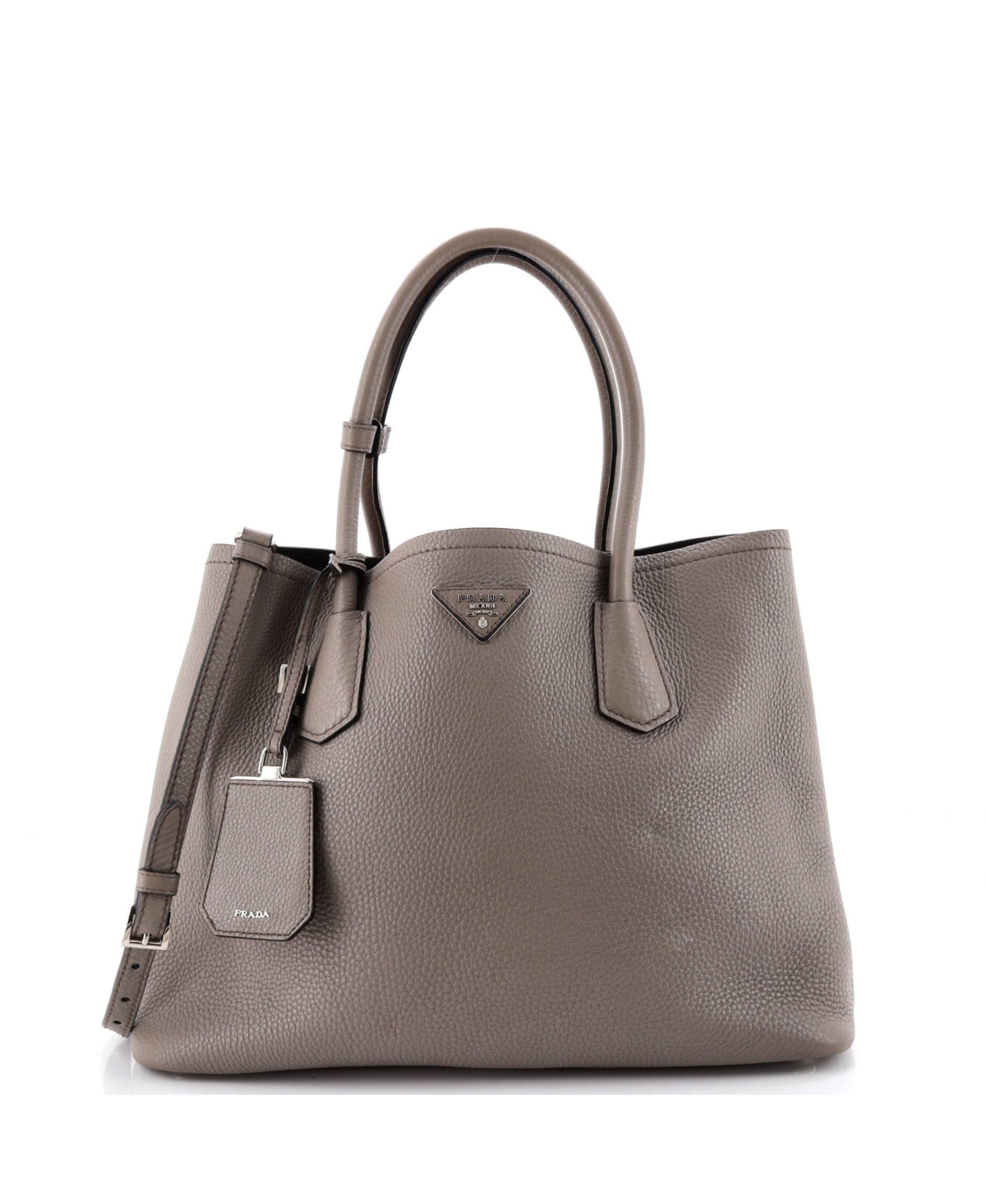 Click here for Pre-Owned Prada Large Cuir Double Tote Saffiano Le... prices