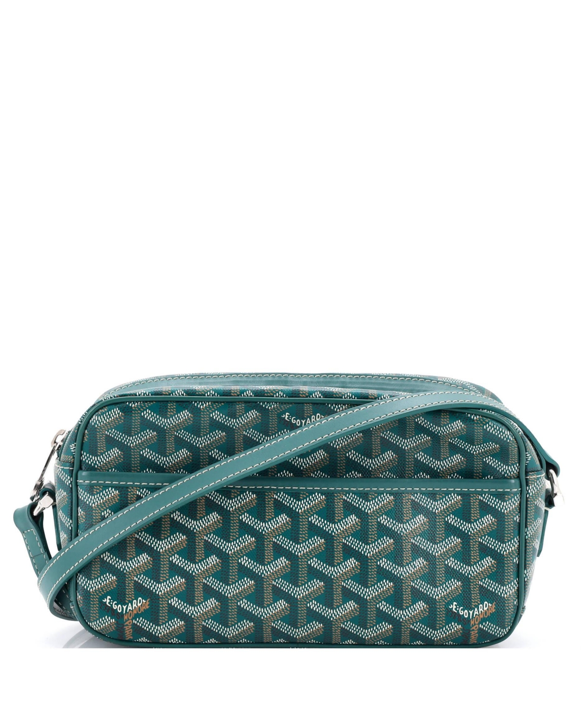 Click here for Pre-Owned Goyard Cap Vert Bag Coated Canvas - Gree... prices