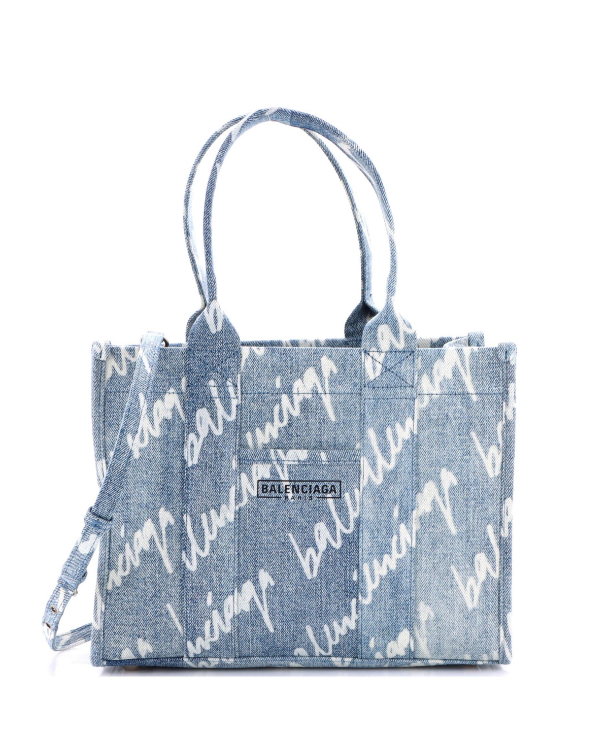 Click here for Pre-Owned Balenciaga Small Hardware Tote Logo Prin... prices