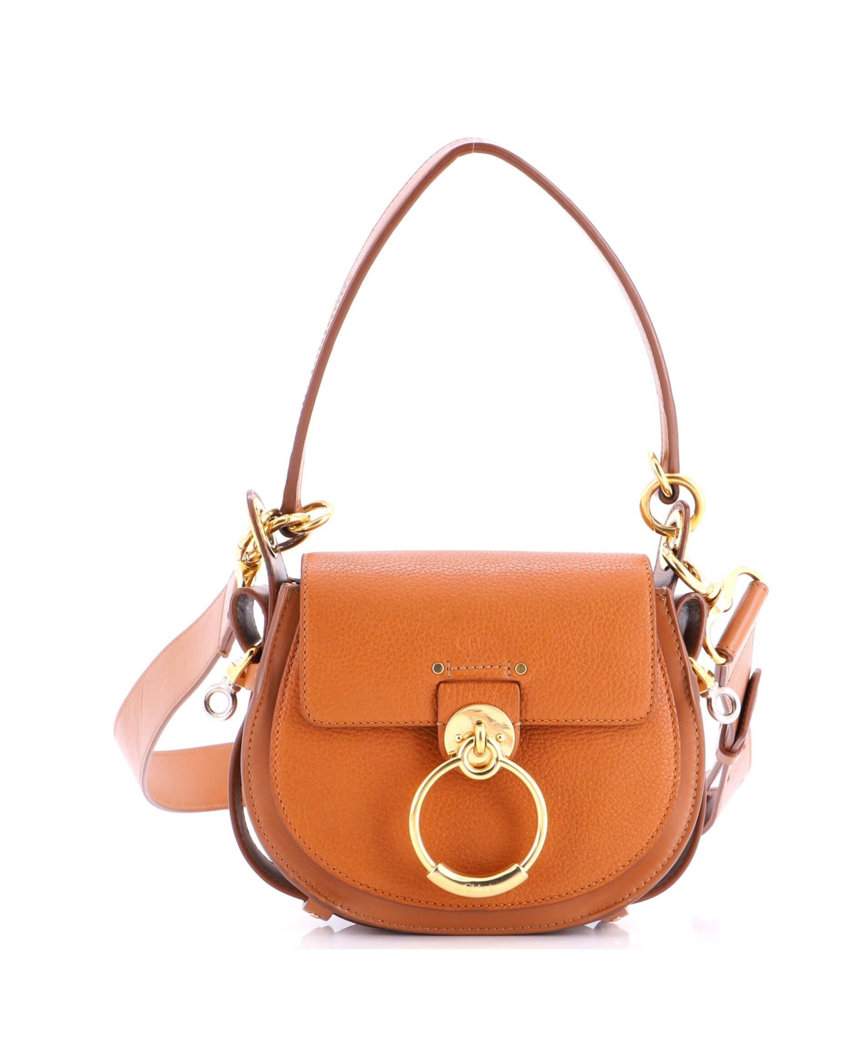 Click here for Pre-Owned Chloe Small Tess Bag Leather - Brown prices