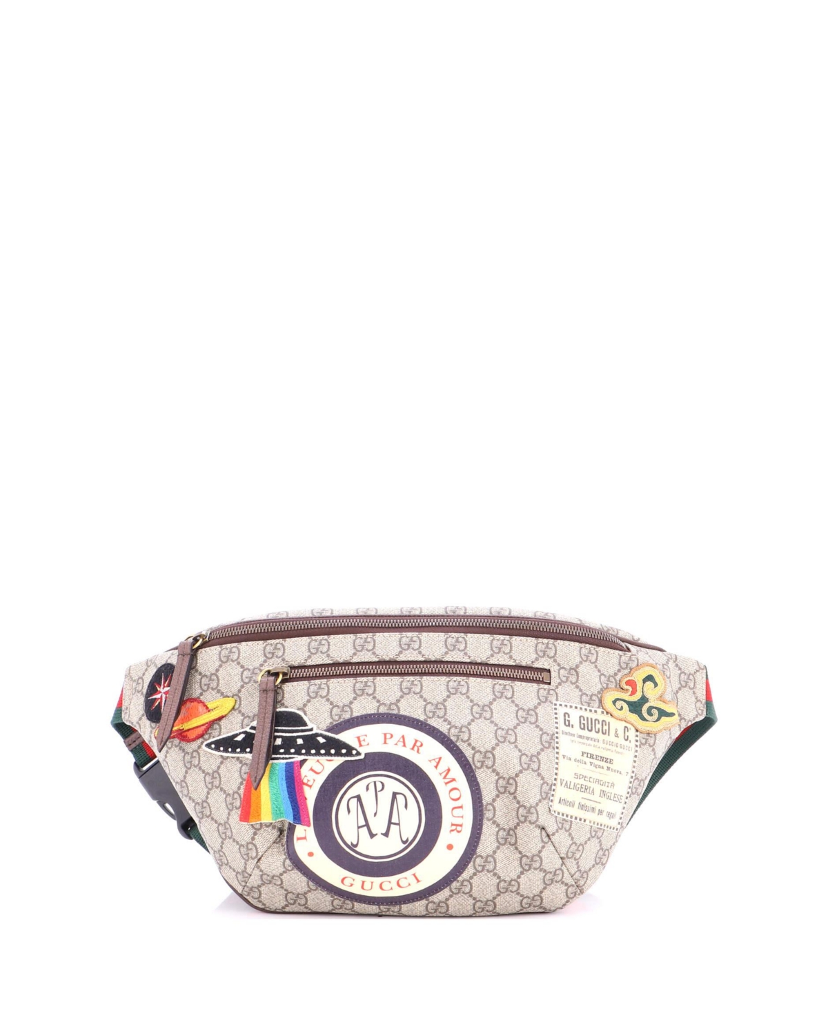 Click here for Pre-Owned Gucci Courrier Zip Belt Bag Gg Coated Ca... prices