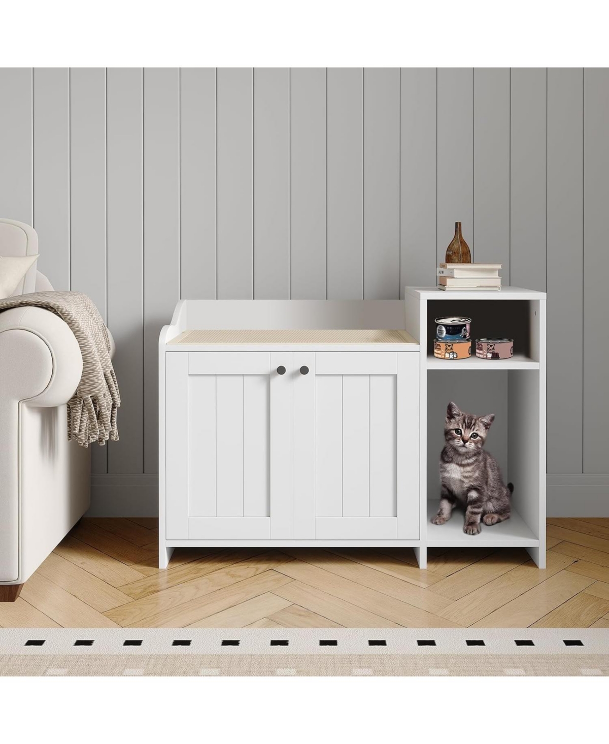 Click here for gaomon Wooden Cat Litter Box Enclosure with Storag... prices