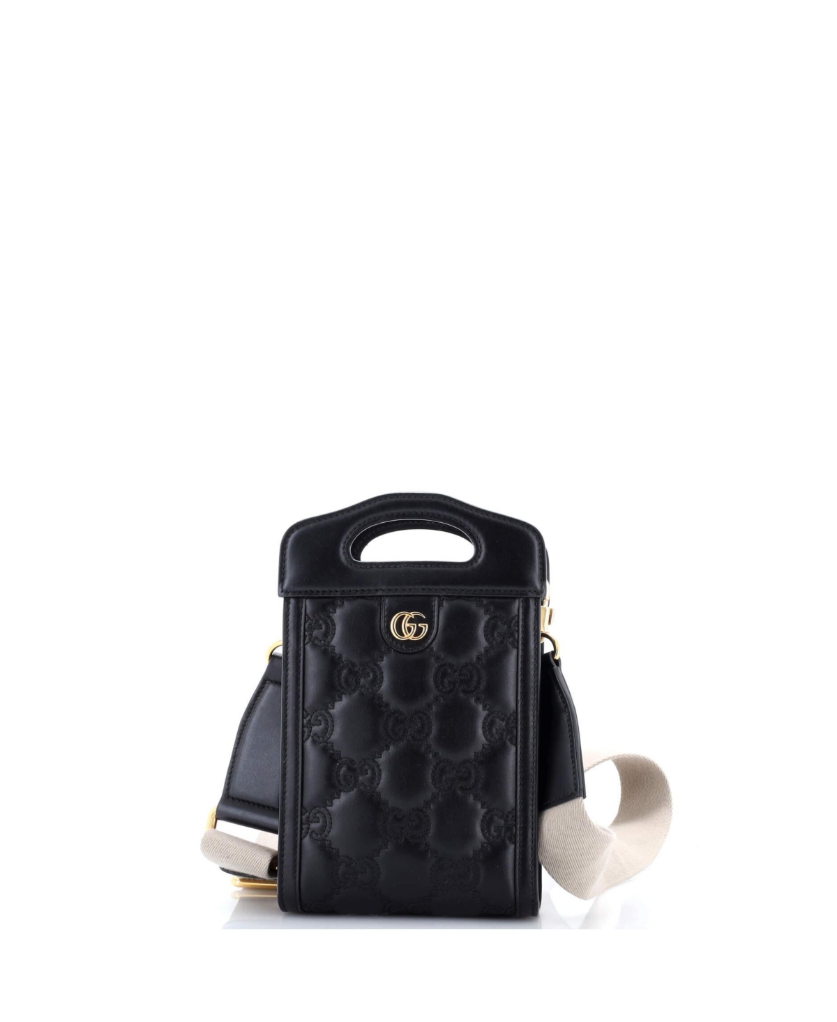 Click here for Pre-Owned Gucci Mini Top Handle Crossbody Bag Gg M... prices