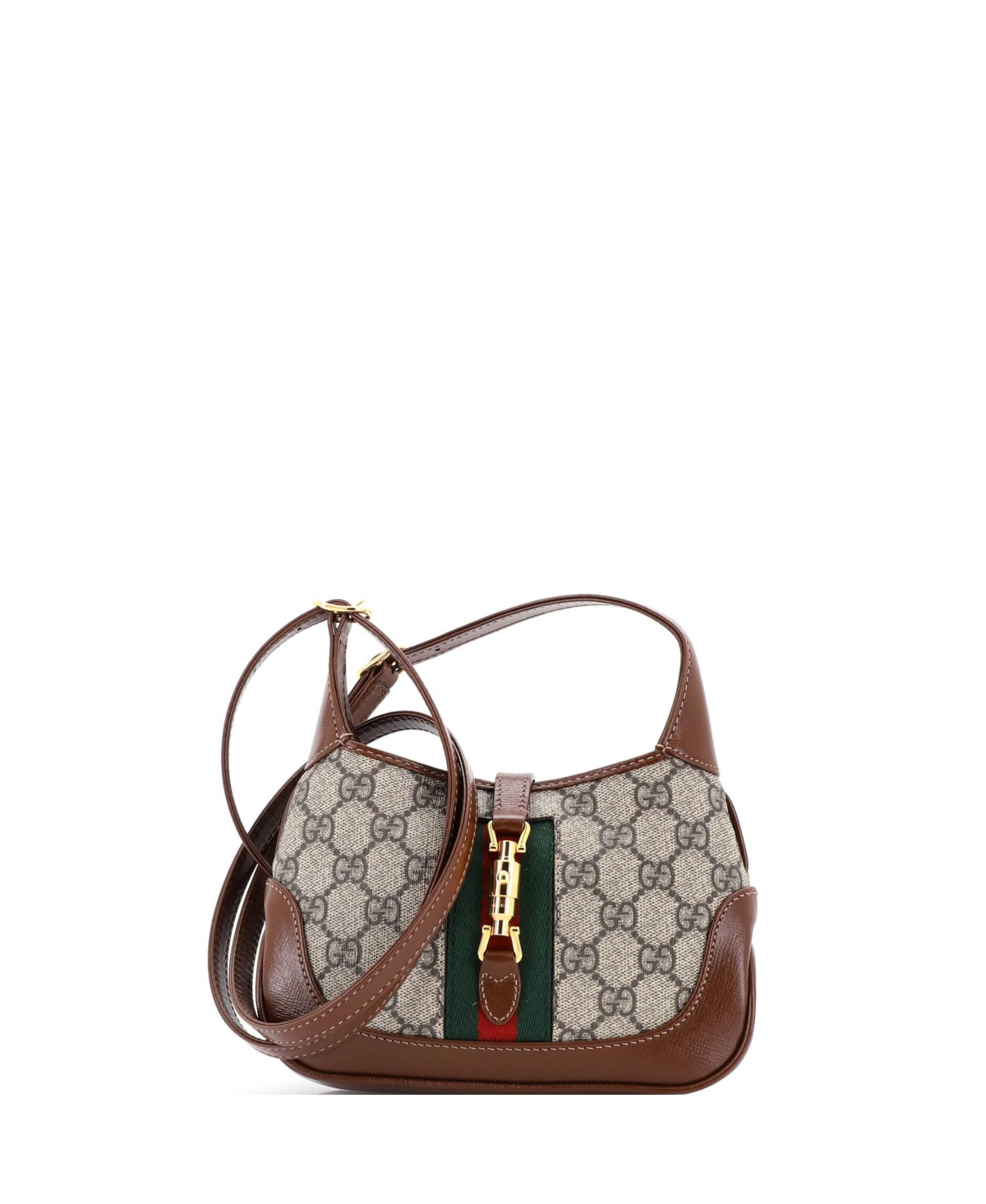 Click here for Pre-Owned Gucci Mini Jackie 1961 Hobo Gg Coated Ca... prices