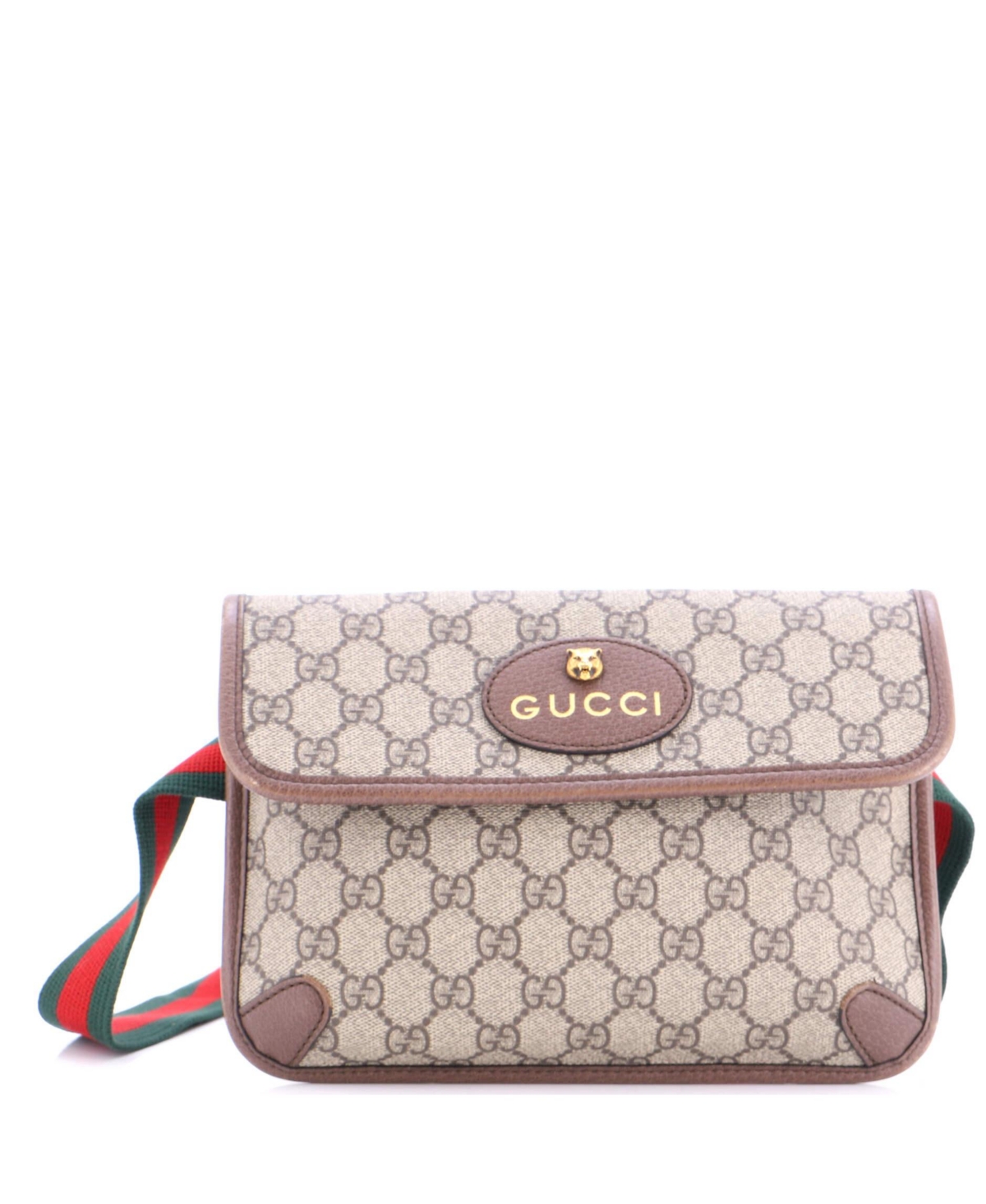 Click here for Pre-Owned Gucci Neo Vintage Flap Belt Bag Gg Coate... prices