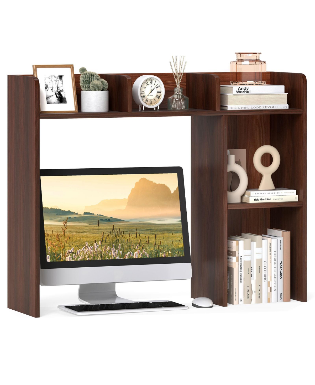 Click here for Sugift 3-Tier Multipurpose Desk Bookshelf with 4 S... prices
